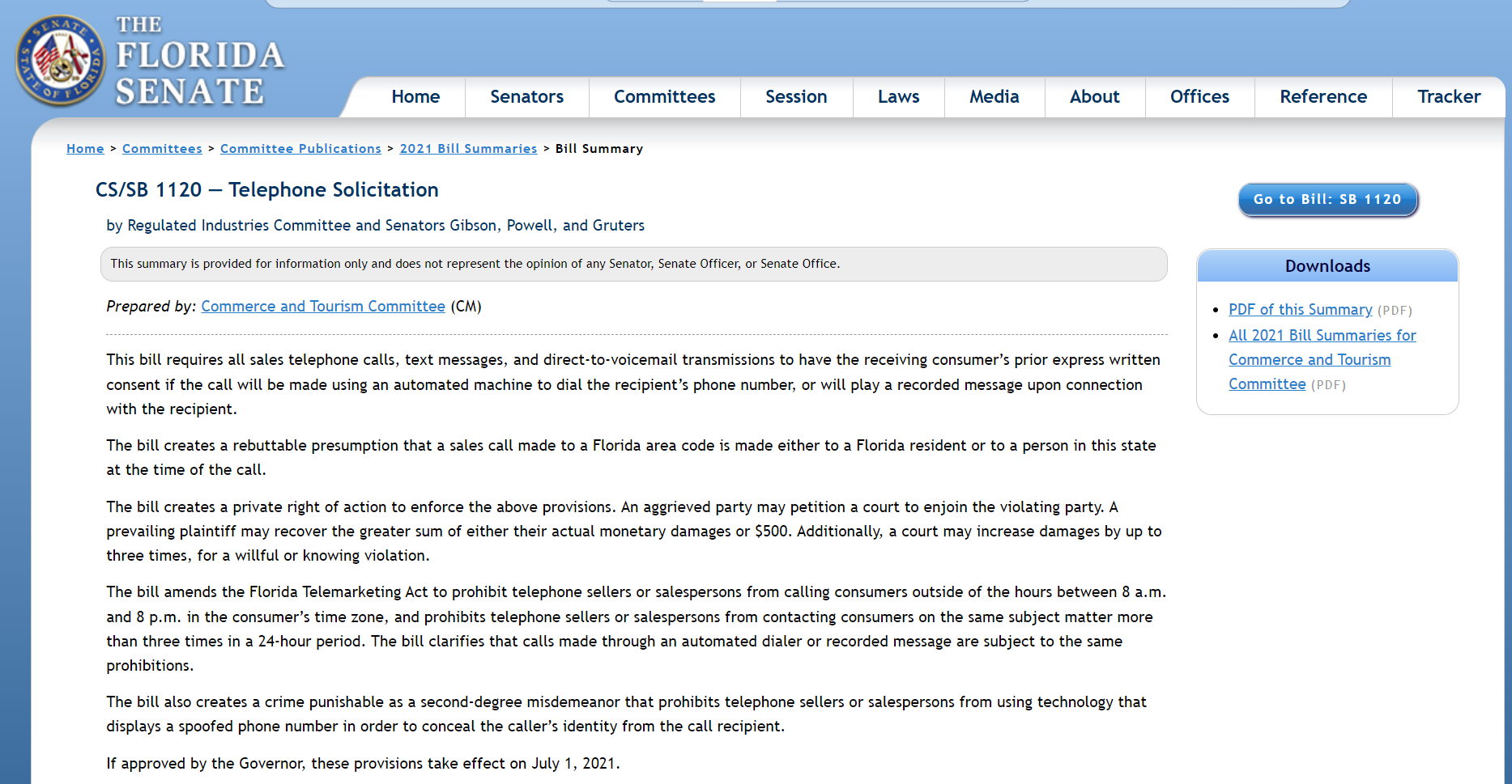 Florida TCPA Law & Do Not Call Guidelines - Telemarketing Class Actions